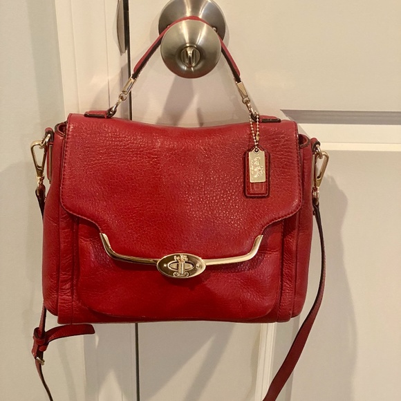 Coach | Bags | Coach Red Crossbody | Poshmark